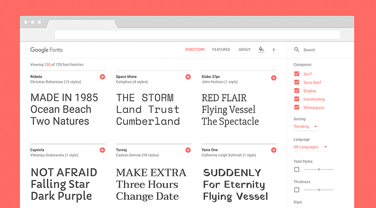 Five High Quality Google Fonts for your Next Project - Create and Code