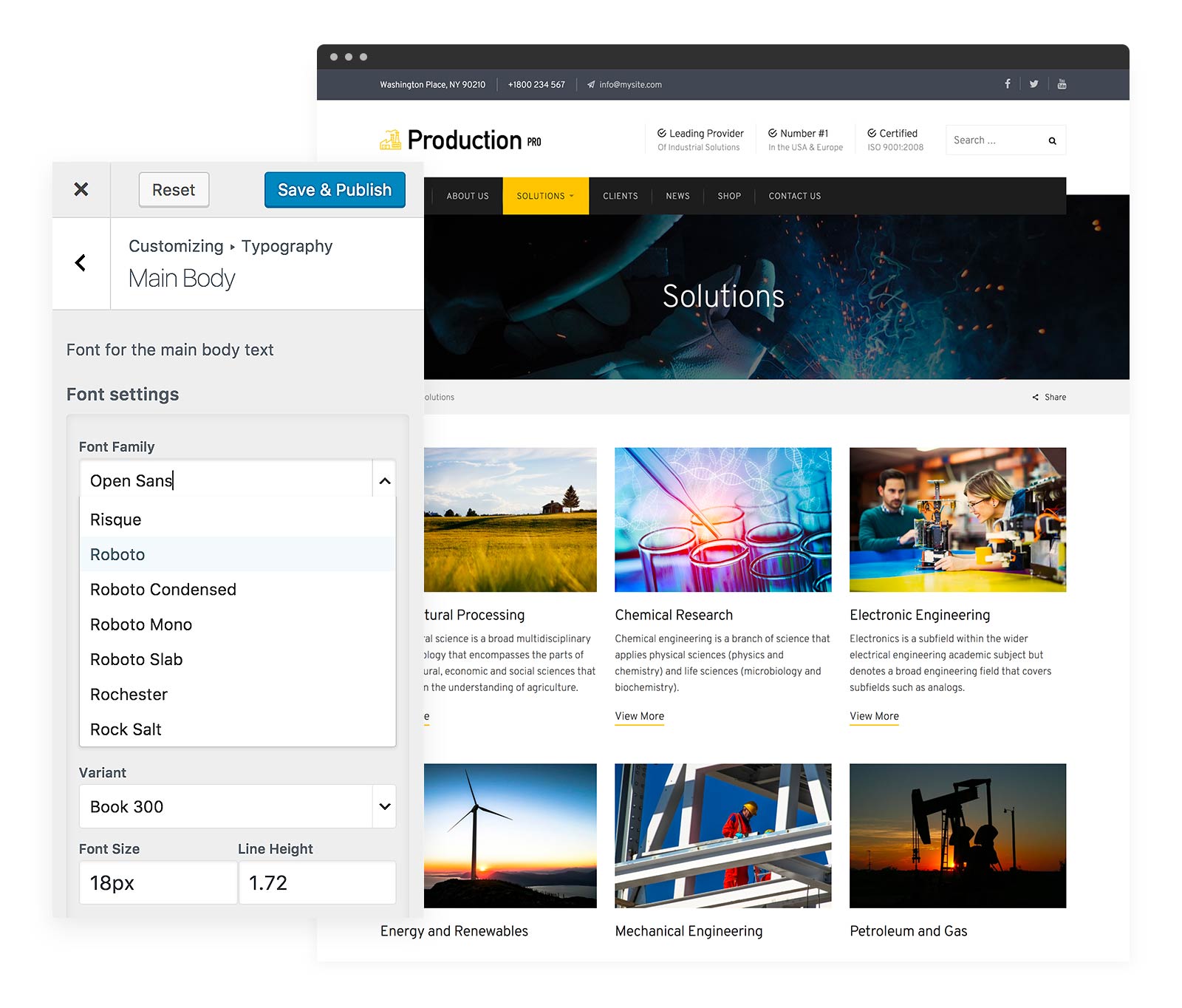 Production Pro - The Best Professional Industrial WordPress Theme ...